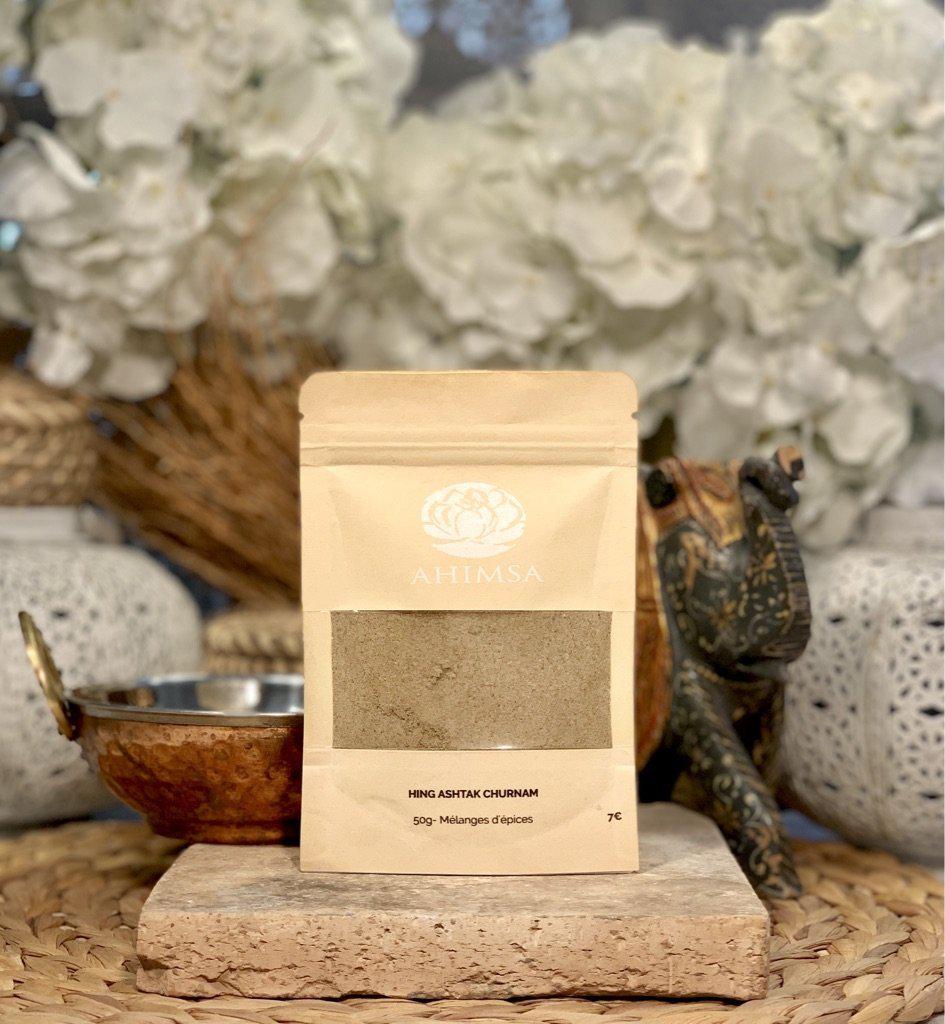Hing Ashtak Churnam - Ahimsa - Mélange épices en poudre - 50g ...